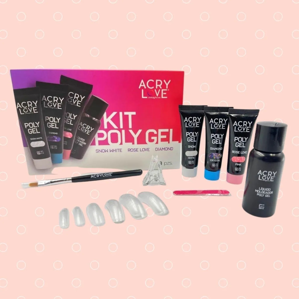 Kit Poly Gel Acry Love | Distribuidor Autorizado | Envíos a Todo México ...